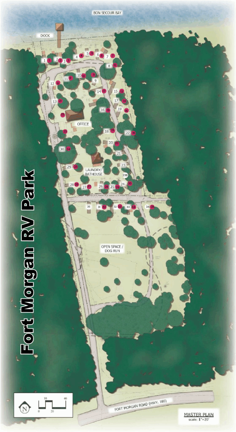 Park Map – Fort Morgan Resort