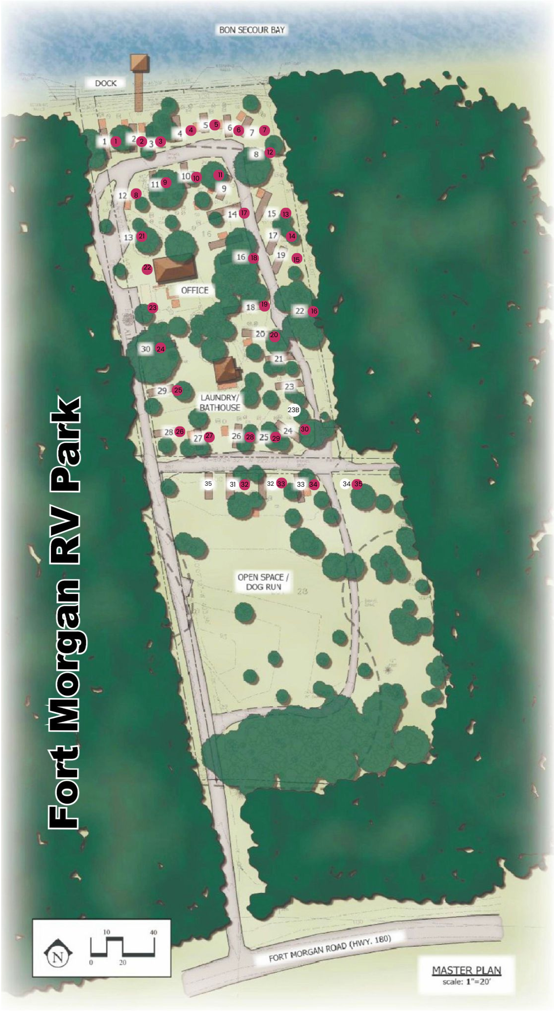 Park Map – Fort Morgan RV Park