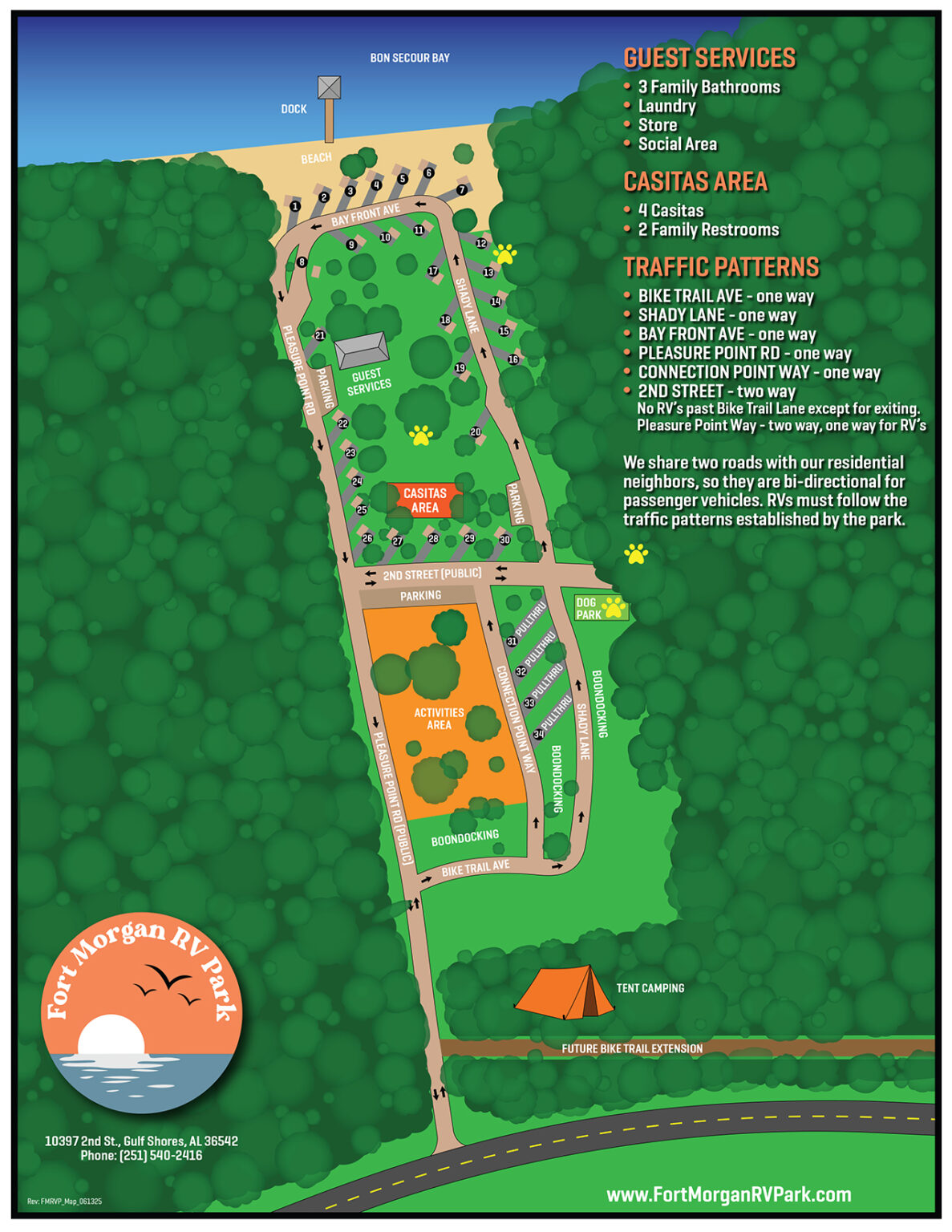 Park Map – Fort Morgan RV Park