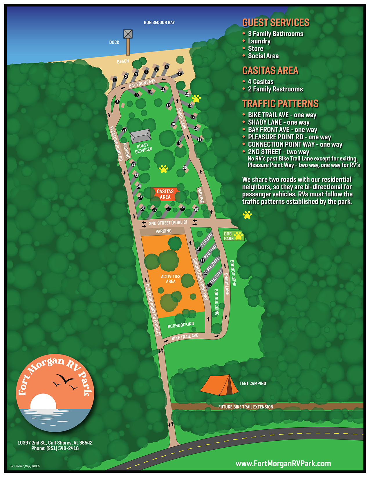Park Map – Fort Morgan RV Park